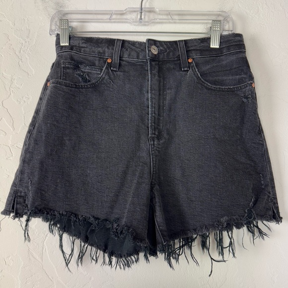PAIGE | Shorts | Paige Shorts Denim Jean Dani Solid Black Dark Wash ...